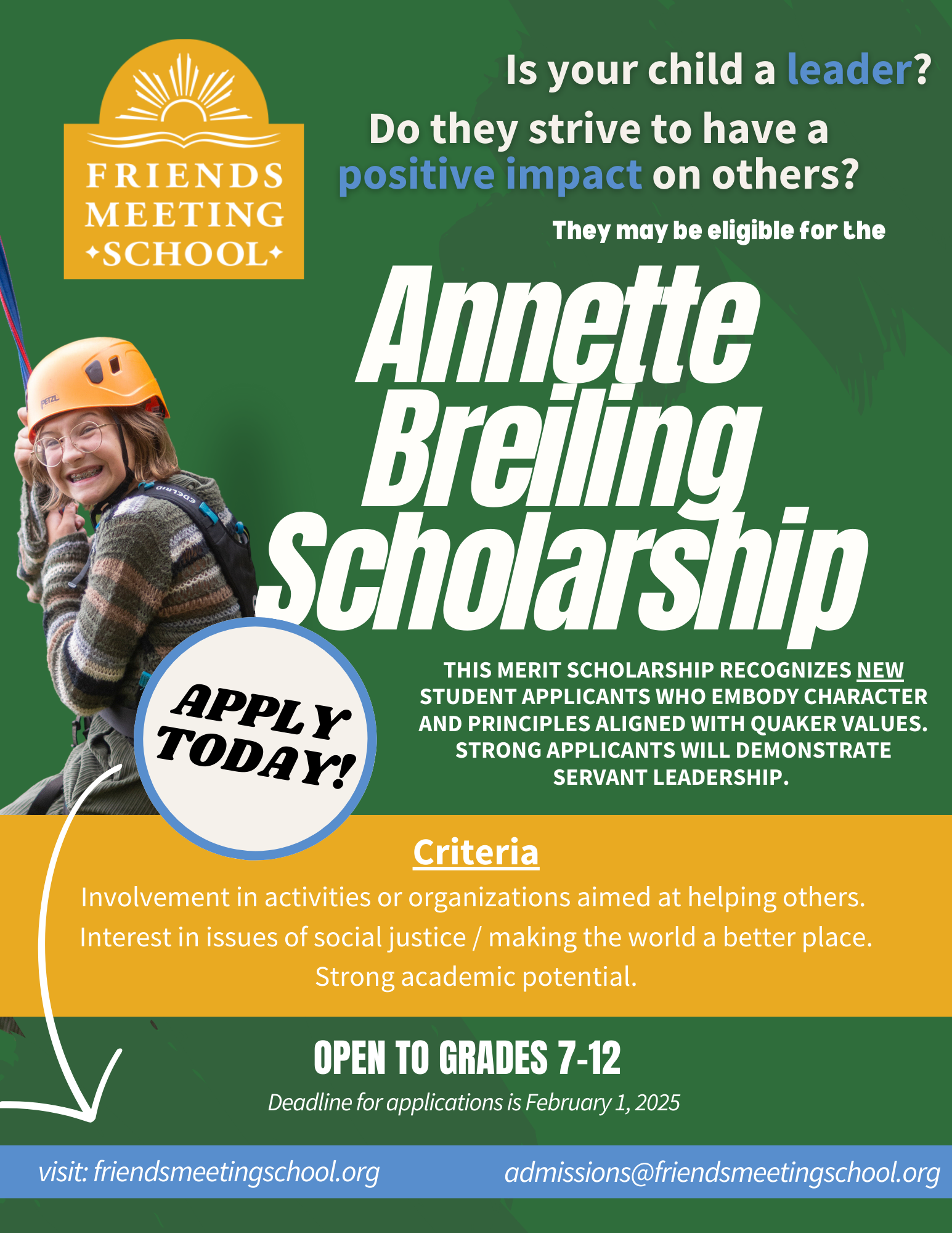 Admissions | Friends Meeting School